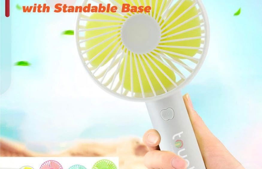 Portable Rechargeable Mini Handheld Fan With Standable Base N9 พัดลม ...